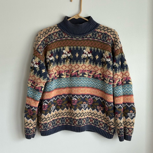 Forenza | Sweaters | Vintage Fair Isle Long Sleeve Sweater 8s 90s ...